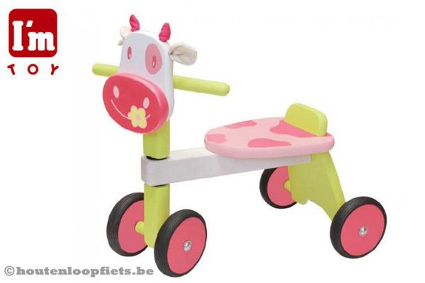I'm toy Roze koe | Houtenloopfiets.be