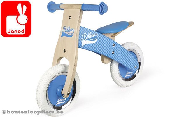 Janod My first balance bike blauw | Houtenloopfiets.be